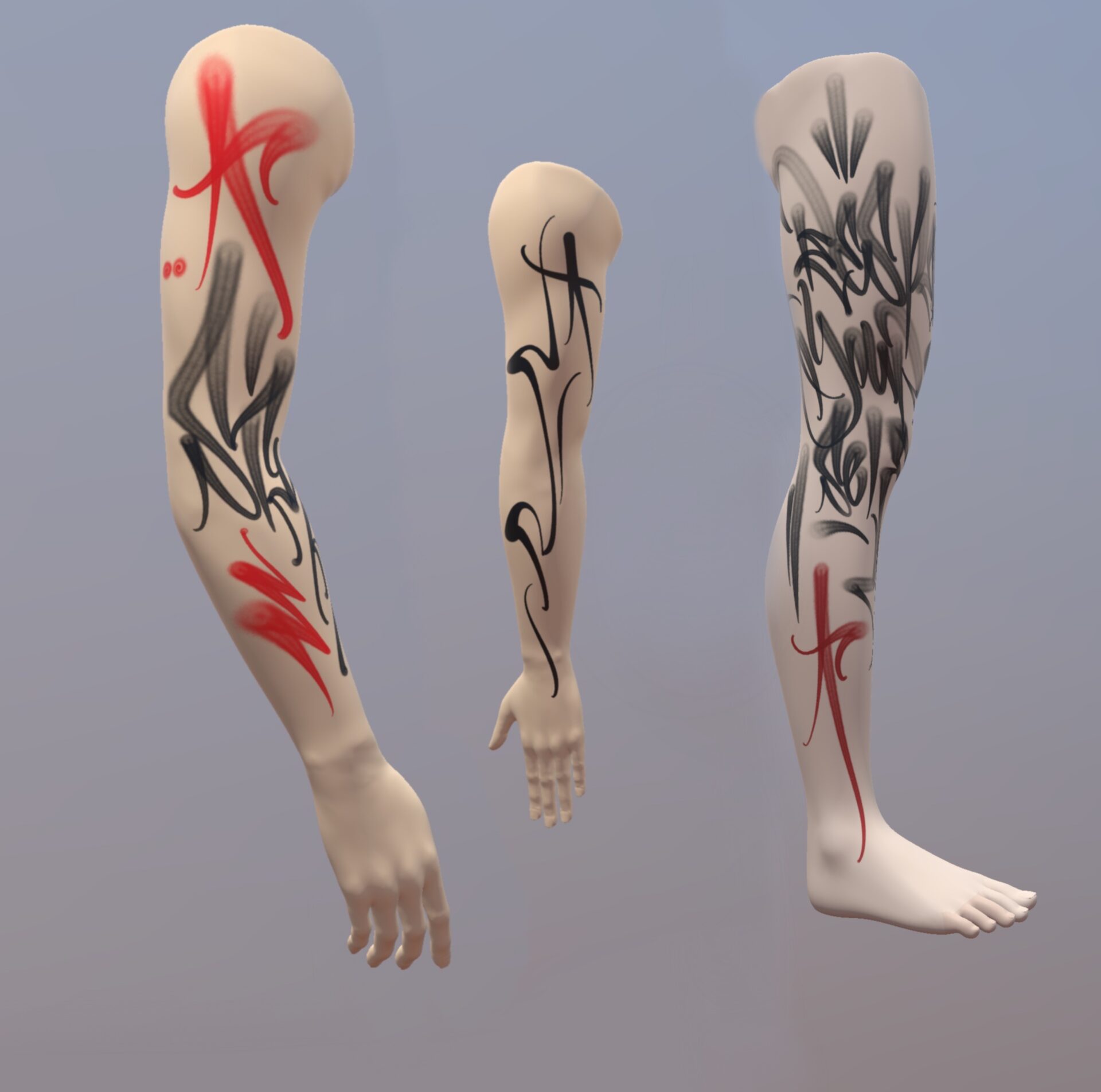 Digital Art Collectibles Fingers Procreate 3D Models Elbow Perfect 